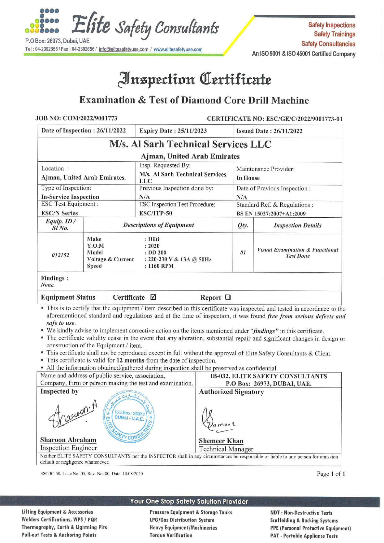 Al Sarh Technical Services LLC | Technical Service Company